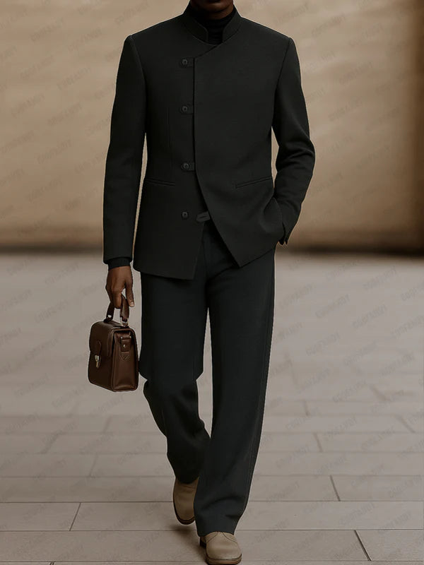 Smart Casual Minimalism 2-Piece Suit Set – DUVAL