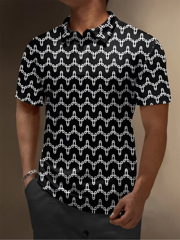 Moisture Wicking Golf Polo Simple Line Drawing – DUVAL