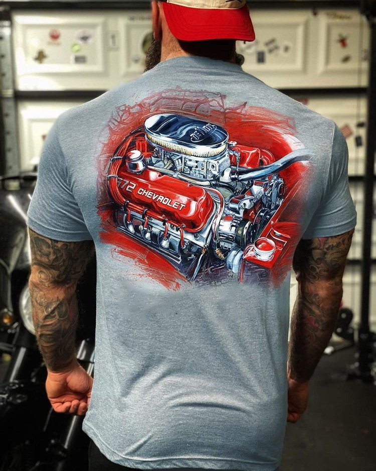 672 Chevrolet Printed T-Shirt – DUVAL